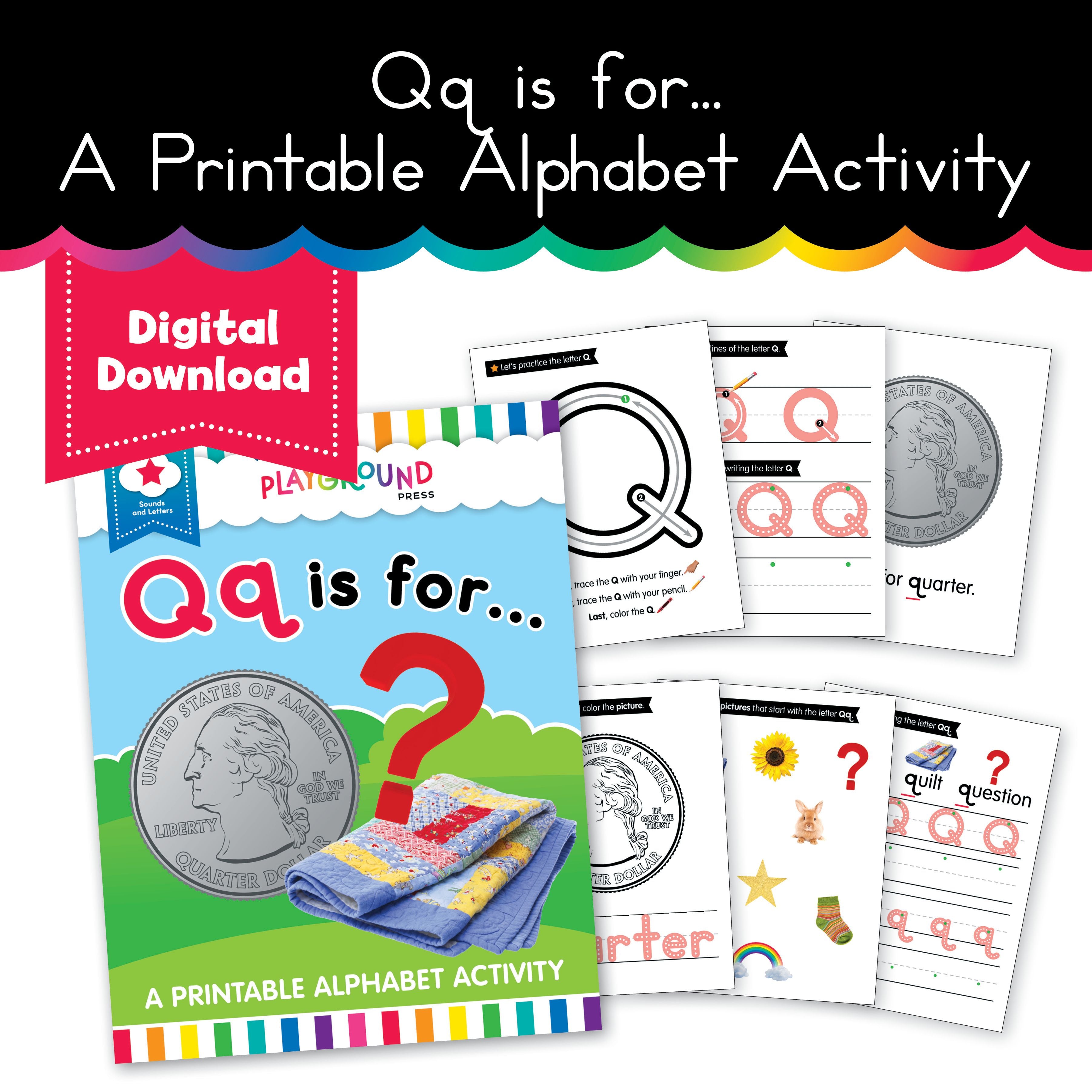 S.T.A.R. Reading: Qq is For... A Printable Alphabet Activity - Book 3 ...