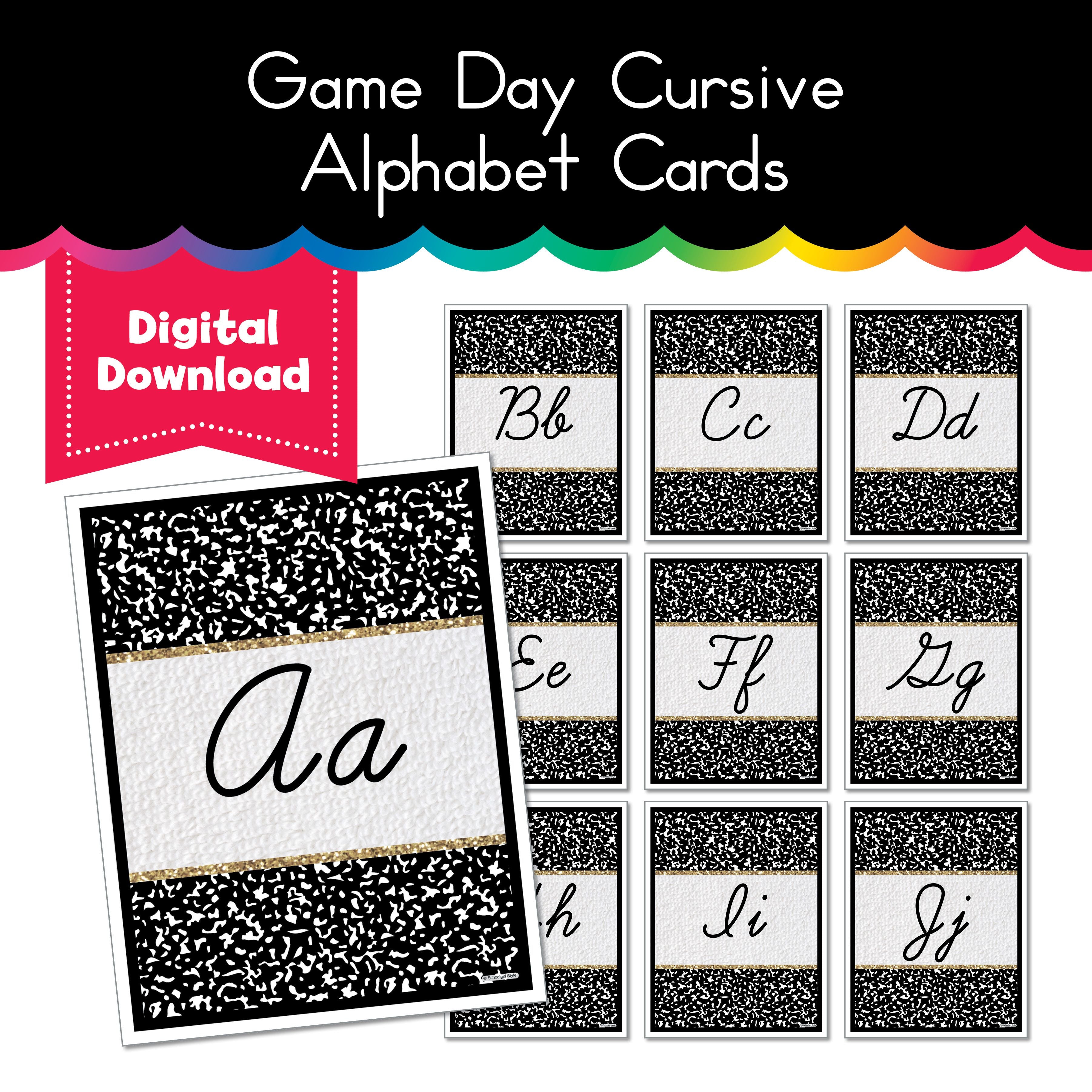 Game Day Alphabet Cards | Printable Resource - Playground Press