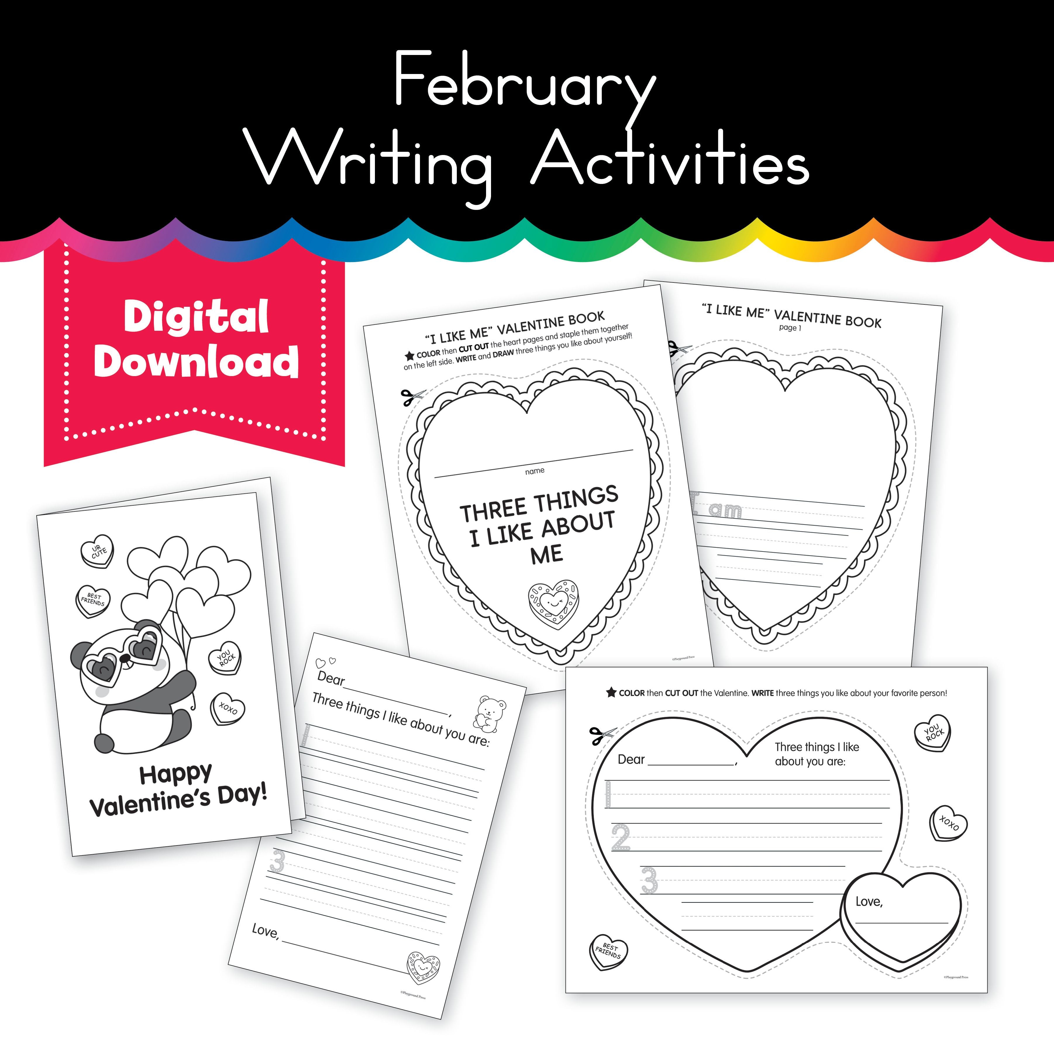 February Writing Activities - Playground Press