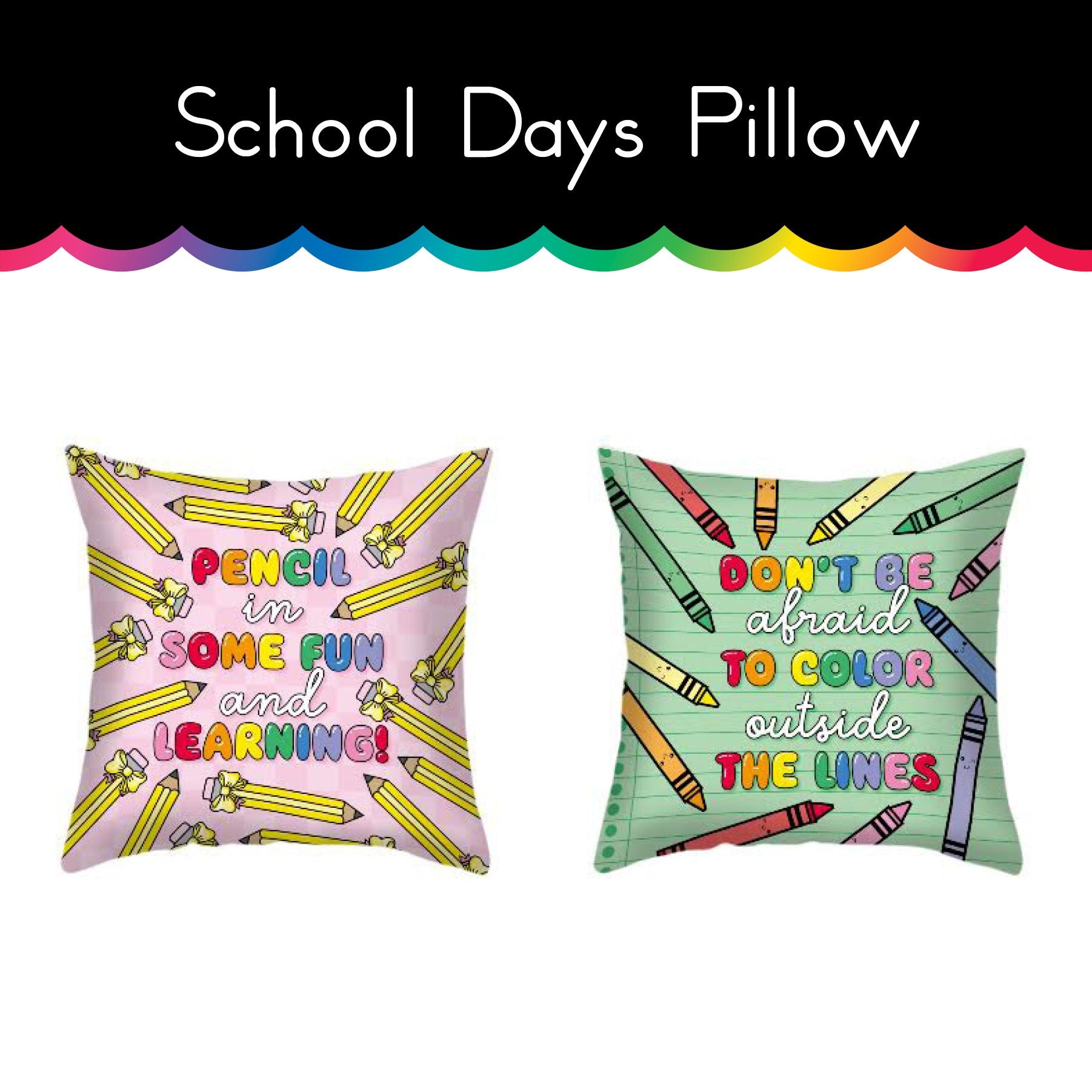 School Days Pillow - Playground Press