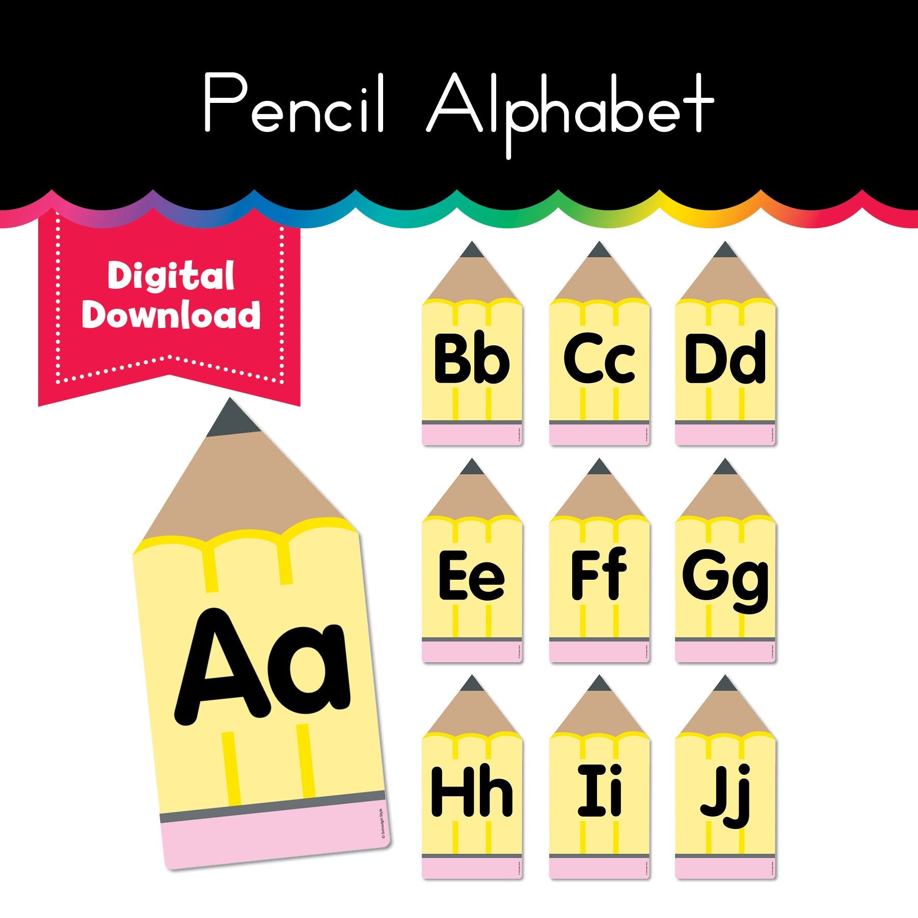 Pencil Alphabet - Playground Press