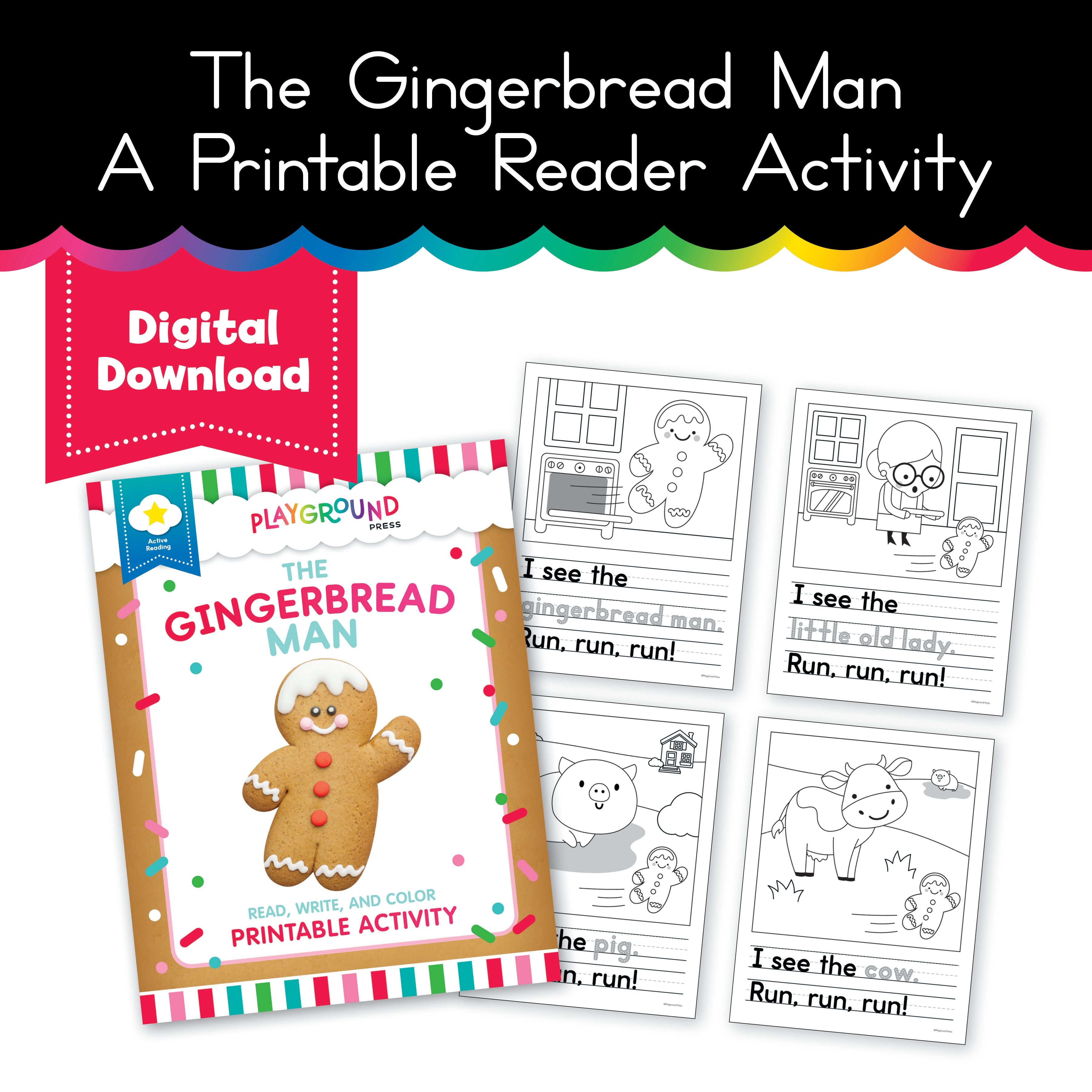 The Gingerbread Man December Printable Activity - Playground Press