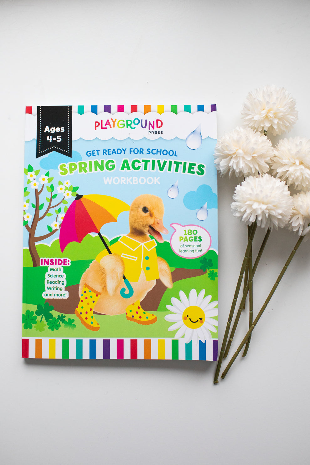 Kindergarten Spring Activities Workbook - Playground Press