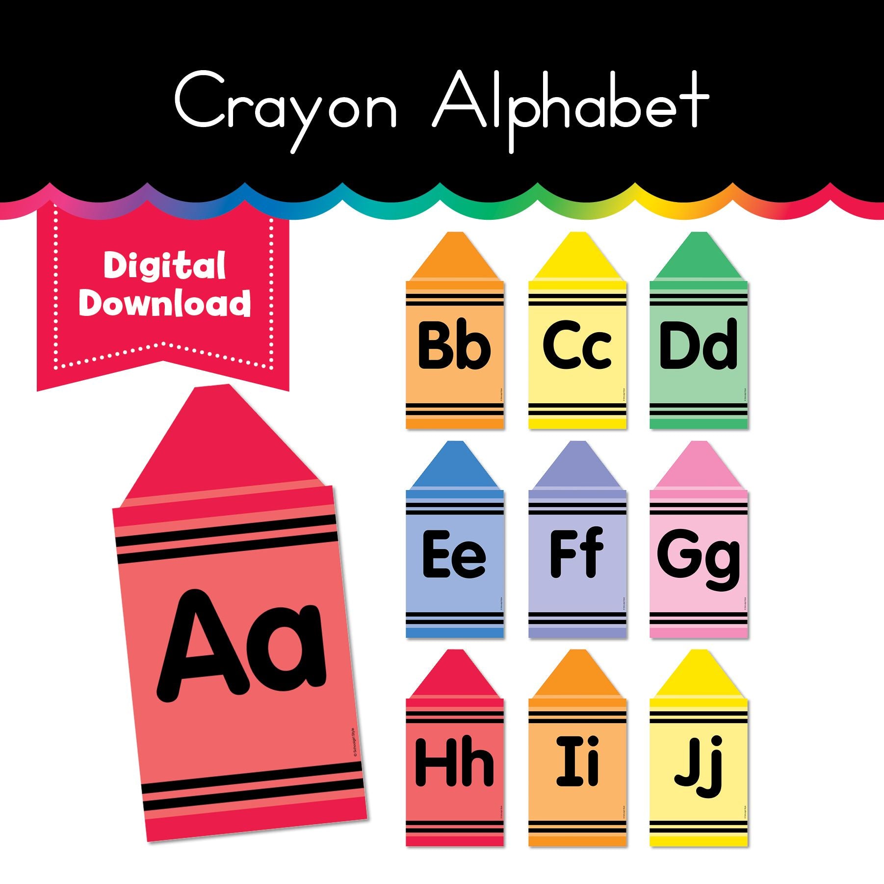 Crayon Alphabet - Playground Press