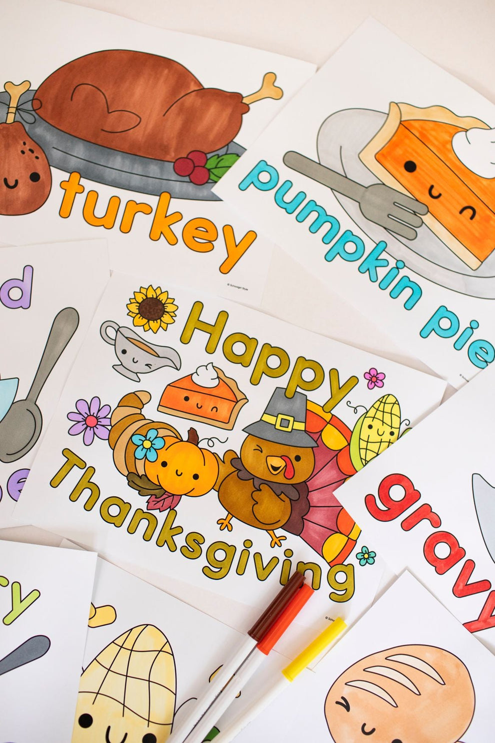 Printable November Thanksgiving Party Pack | Worksheets, Activities ...