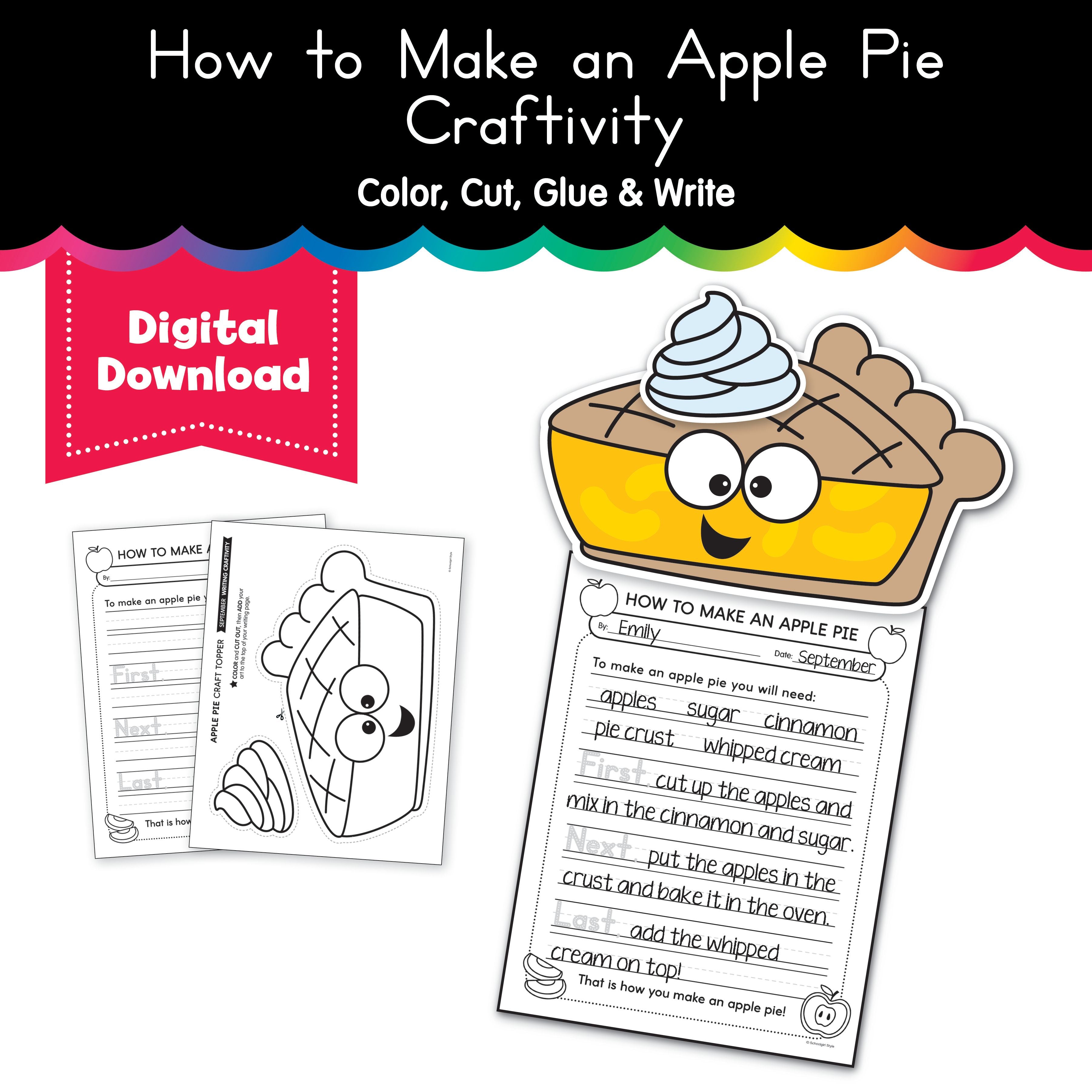 How to Make an Apple Pie Craftivity - Playground Press