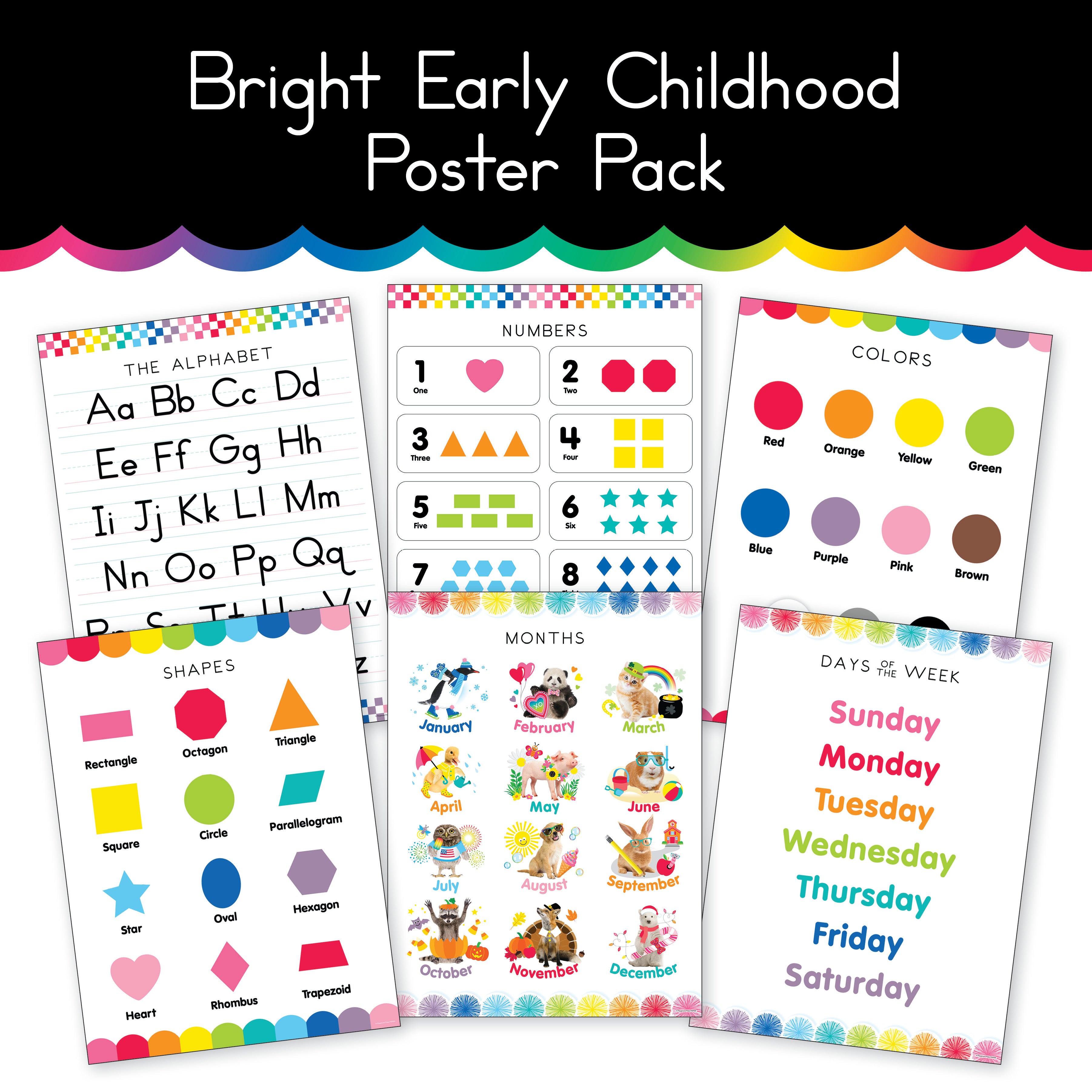 Bright Early Childhood Poster Pack - Playground Press