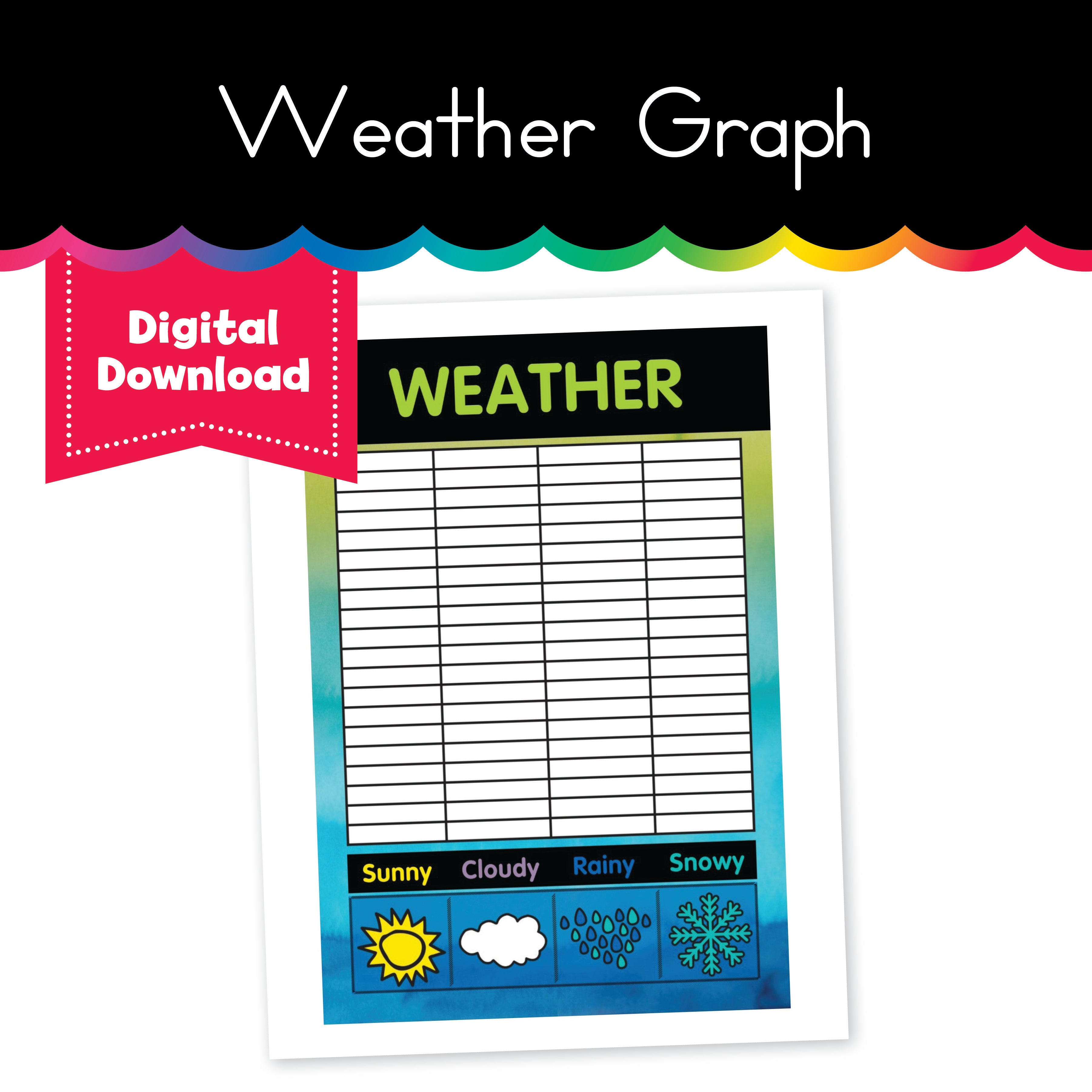 Weather Graph | Printable Resource - Playground Press