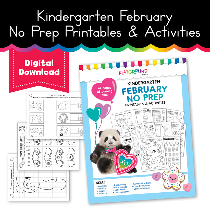 February Kindergarten No Prep Printable Worksheets and Activities ...