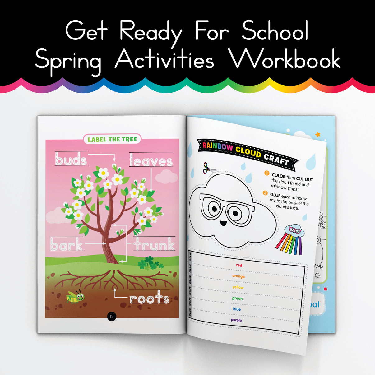 Kindergarten Spring Activities Workbook - Playground Press