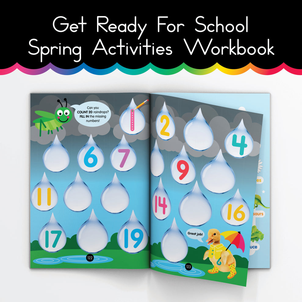 Kindergarten Spring Activities Workbook - Playground Press