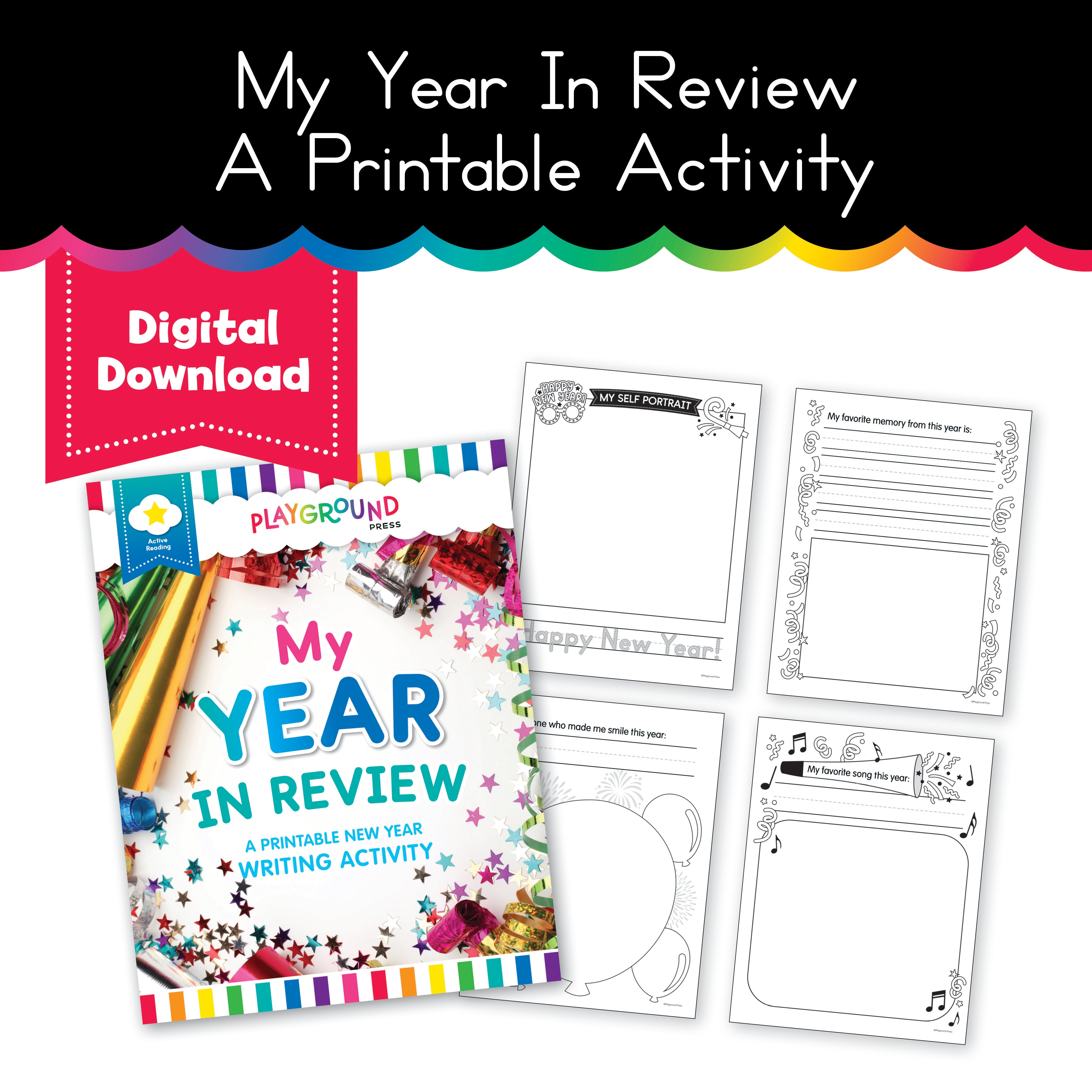 January Printable Activity | My Year In Review - Playground Press