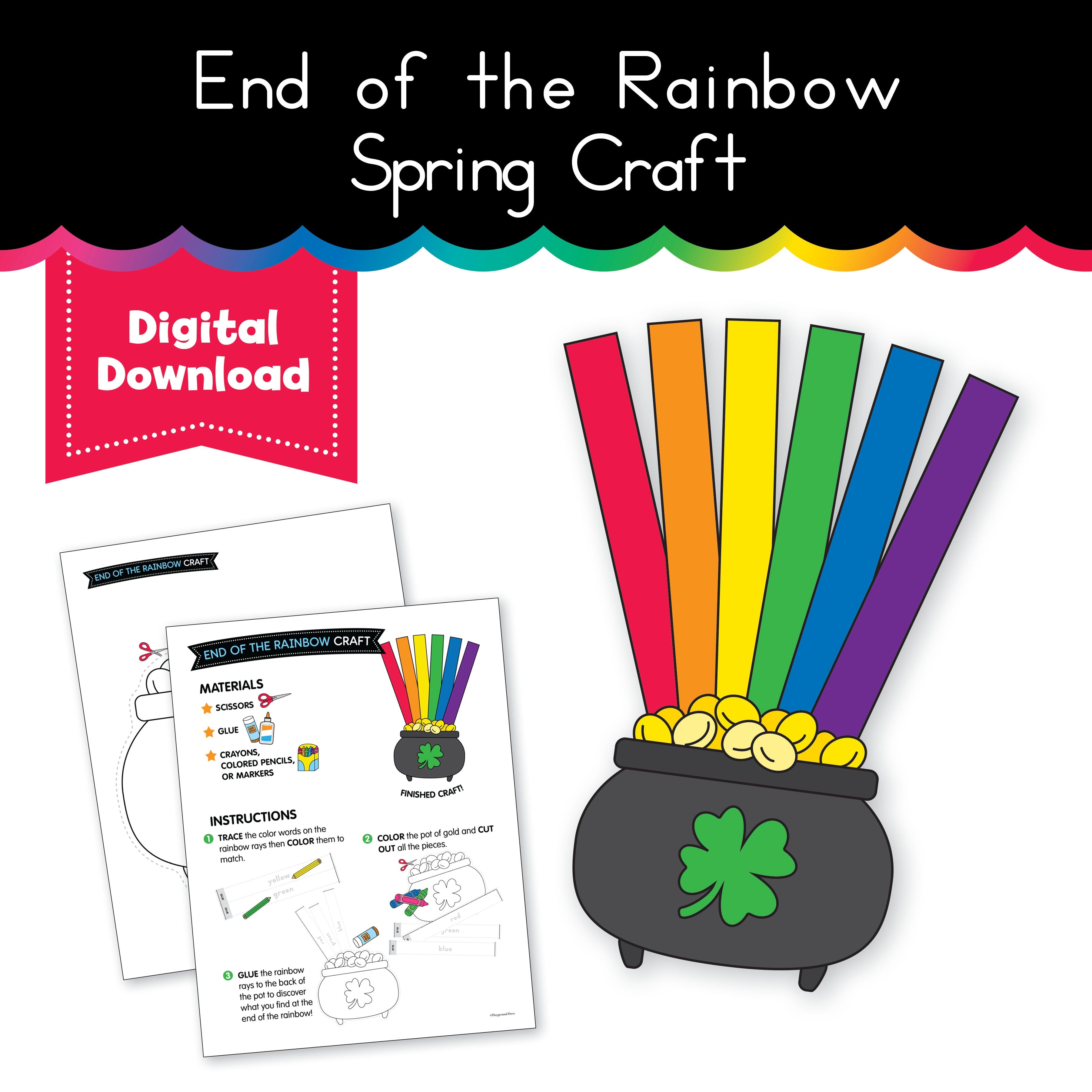 End of the Rainbow Spring Craft - Playground Press