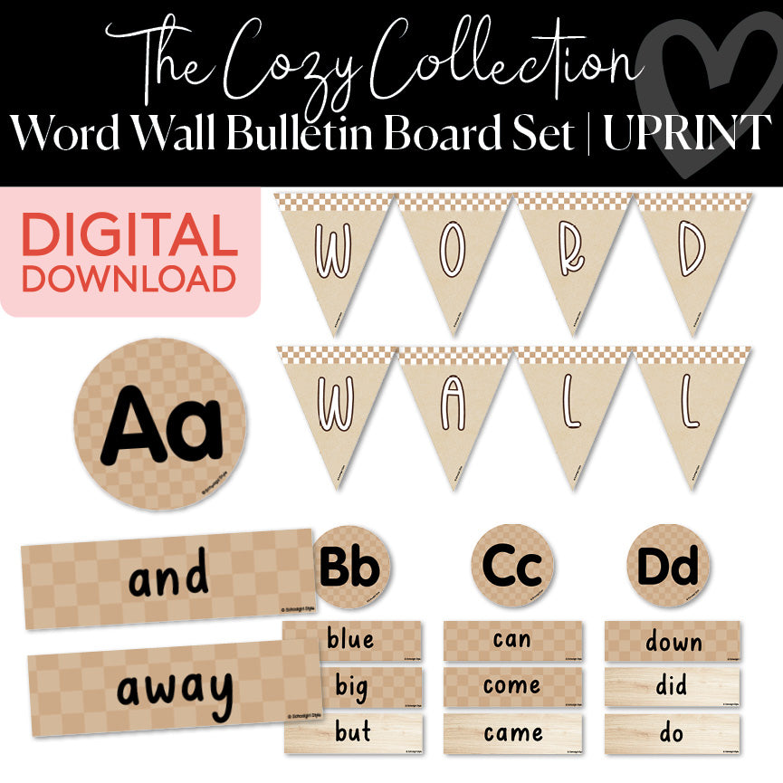Neutral Word Wall Printable Resource - Playground Press