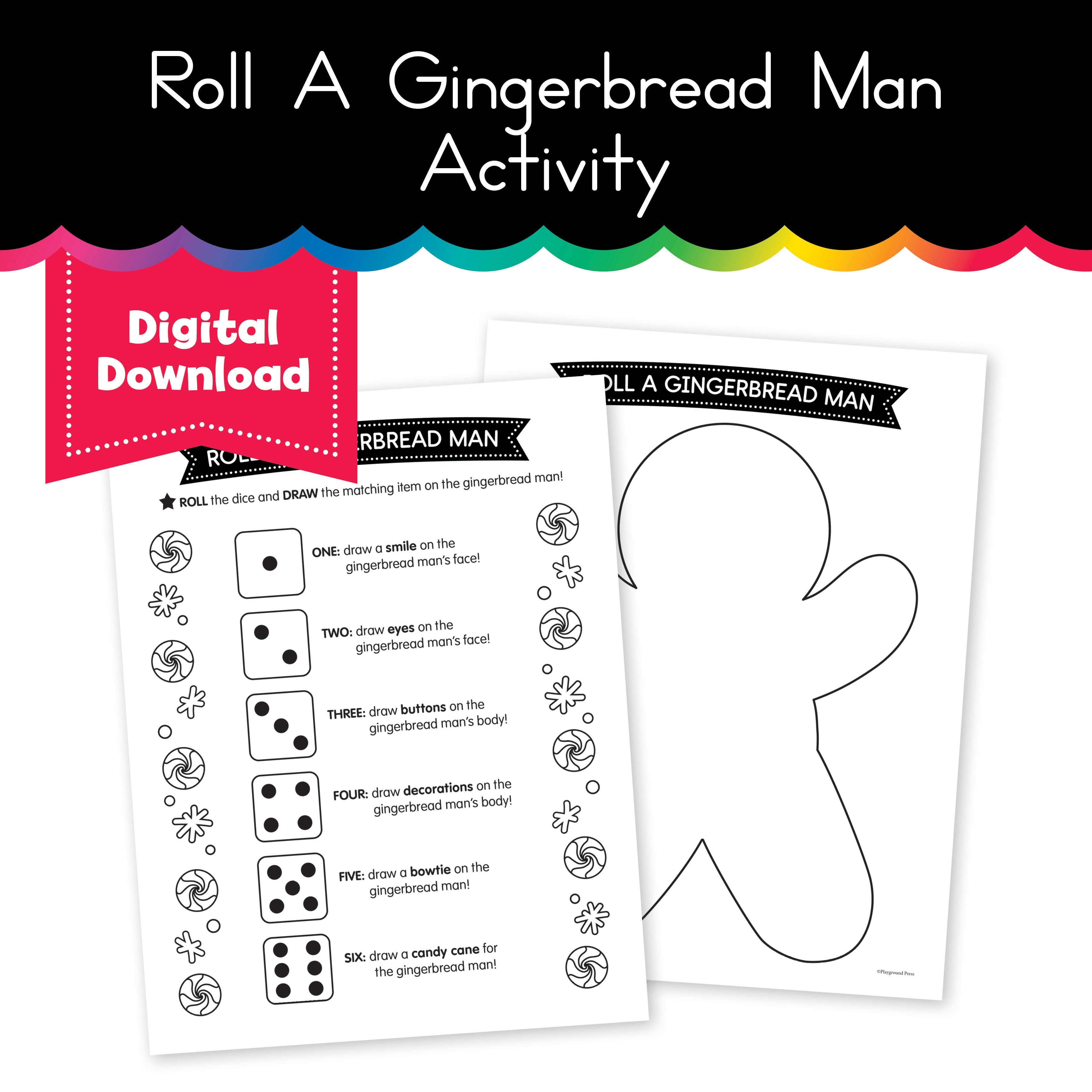 Roll a Gingerbread Man - Playground Press