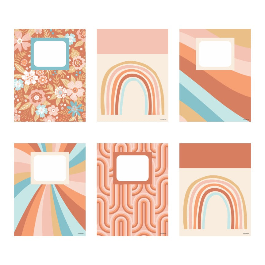 Binder Covers and Spines | Retro Classroom Decor | Schoolgirl Style ...