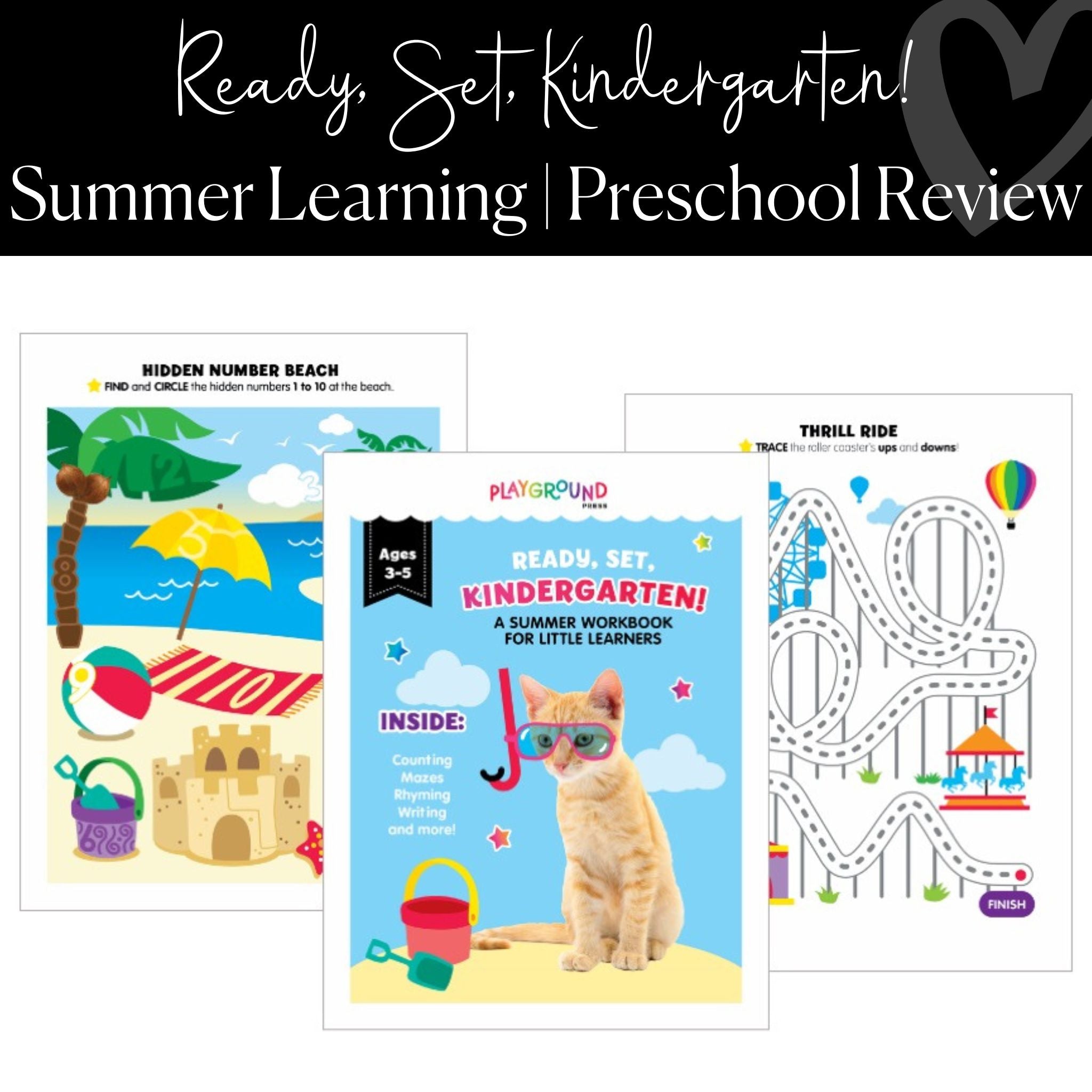 Kindergarten Printable Summer Activities Workbook - Playground Press