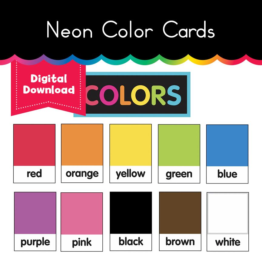 Vivid Color Cards | Printable Resource - Playground Press
