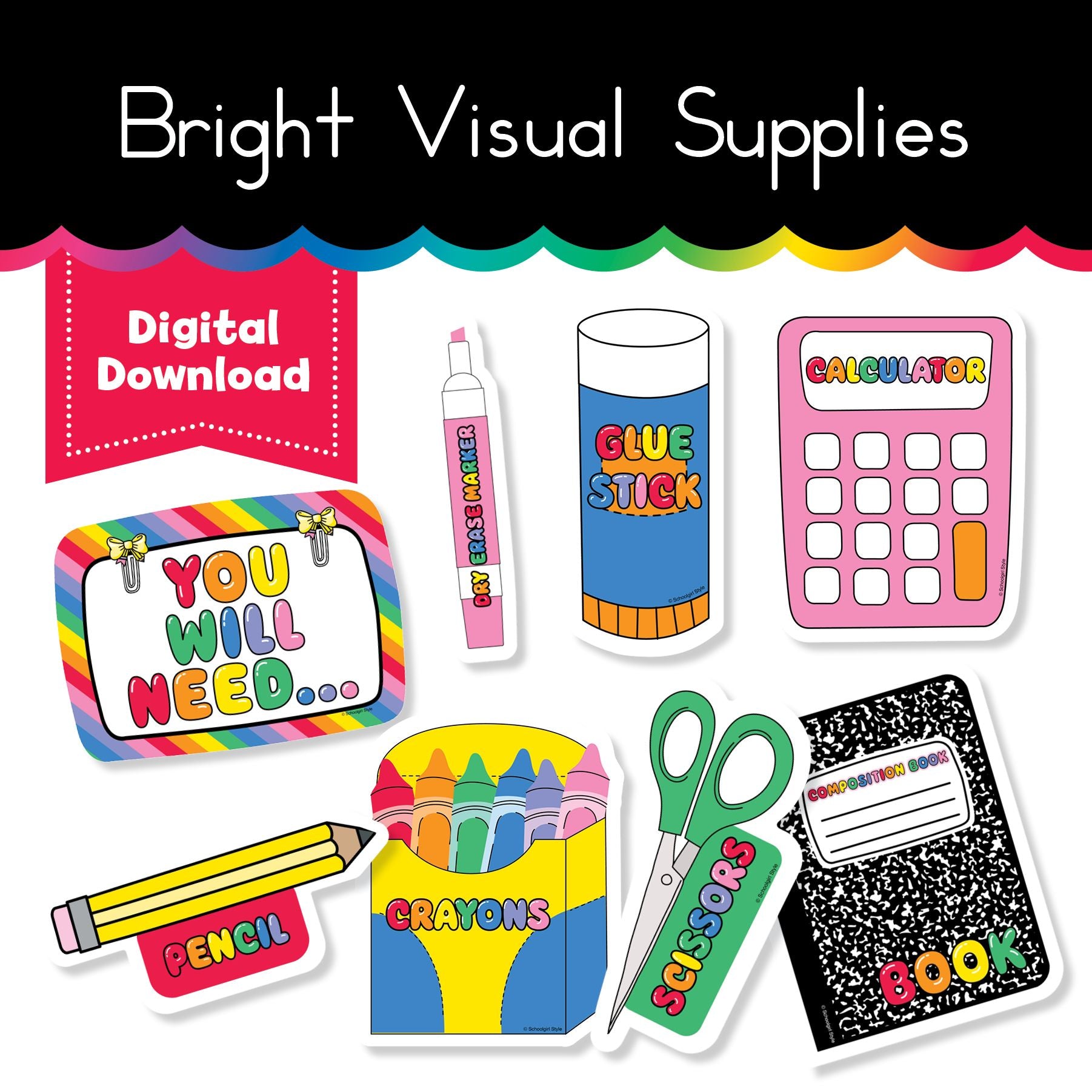Bright Visual Supplies - Playground Press