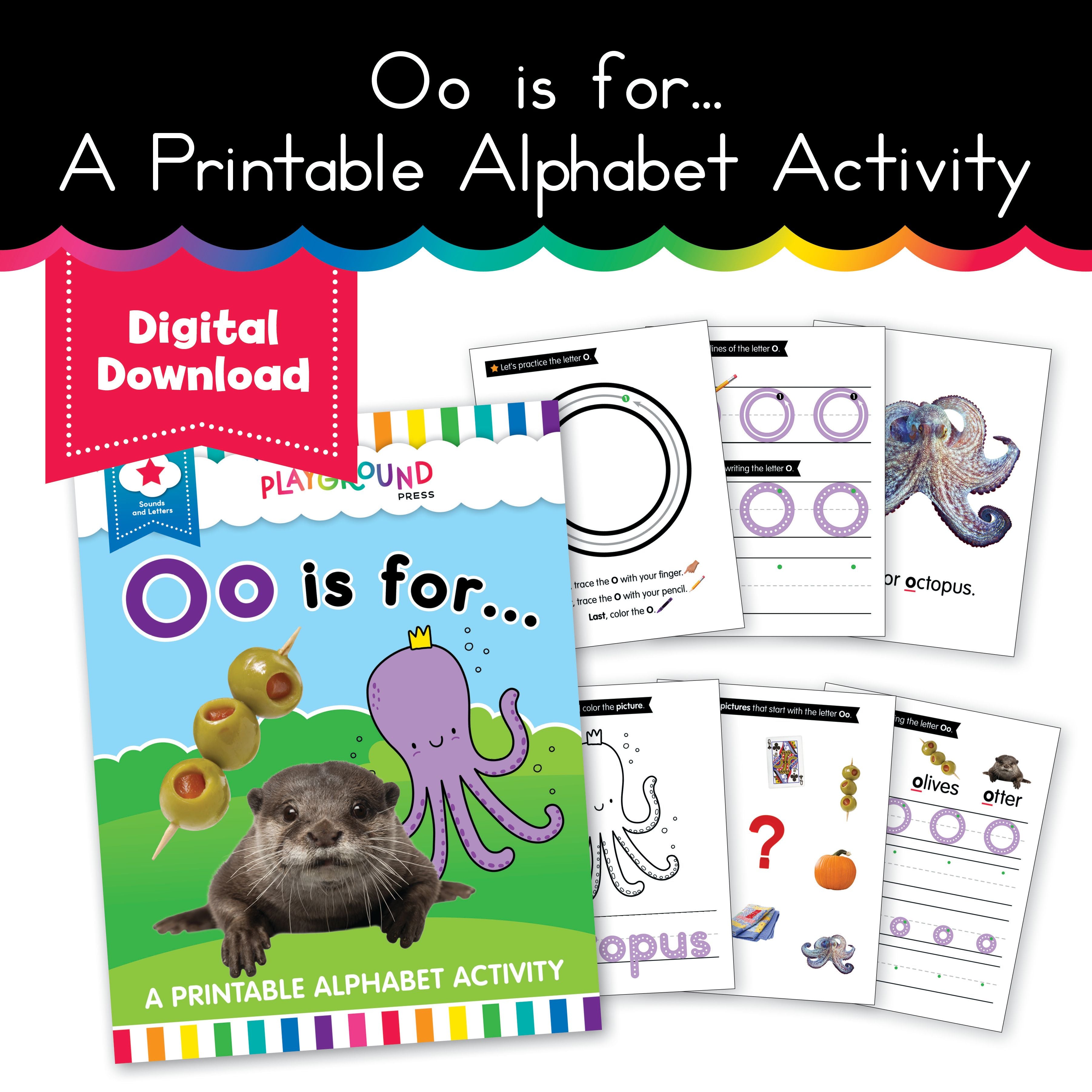 S.T.A.R. Reading: Oo is For... A Printable Alphabet Activity - Book 3 ...