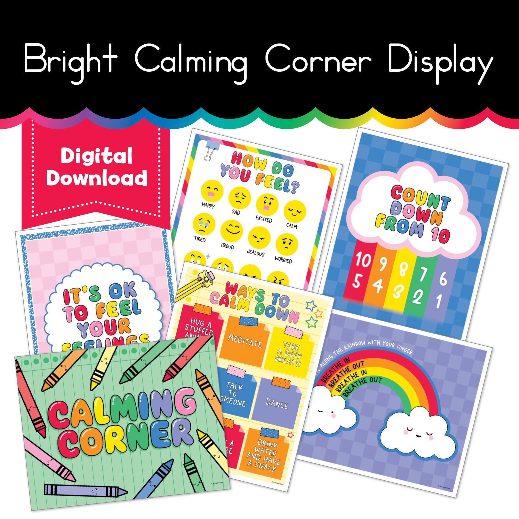 Bright Calming Corner Display - Playground Press