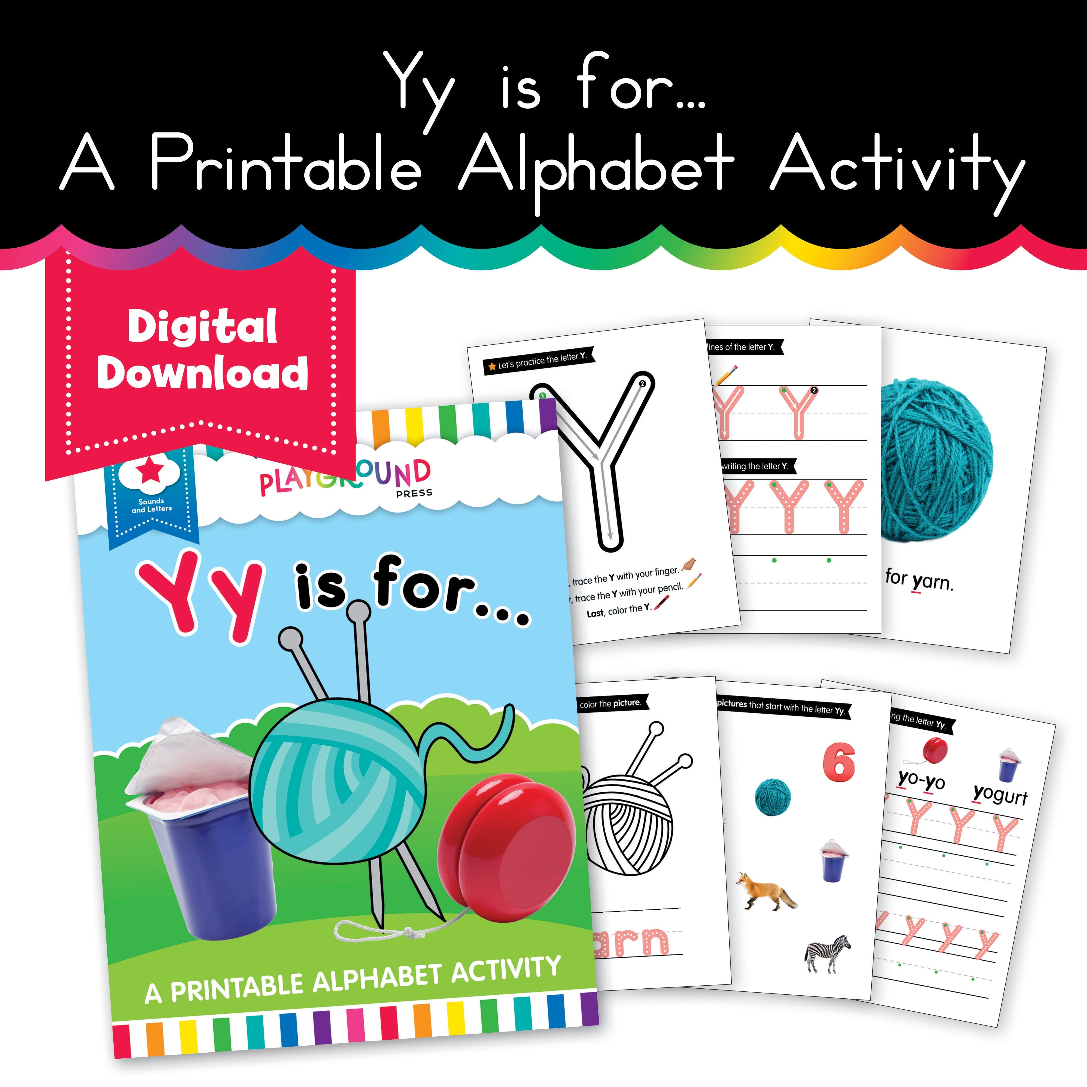 S.T.A.R. Reading: Yy is For... A Printable Alphabet Activity - Book 3 ...