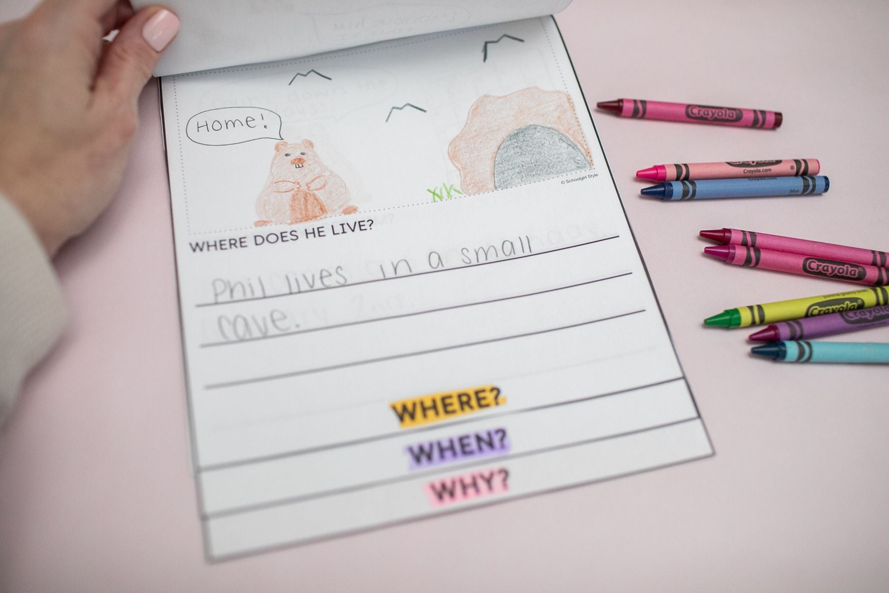 Printable February Groundhog Day Flip Book Craftivity - Playground Press