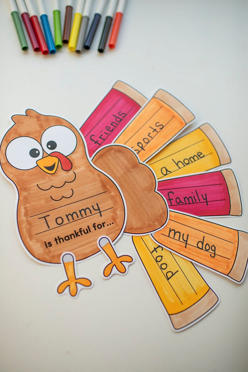 Printable November Thanksgiving Party Pack | Worksheets, Activities ...