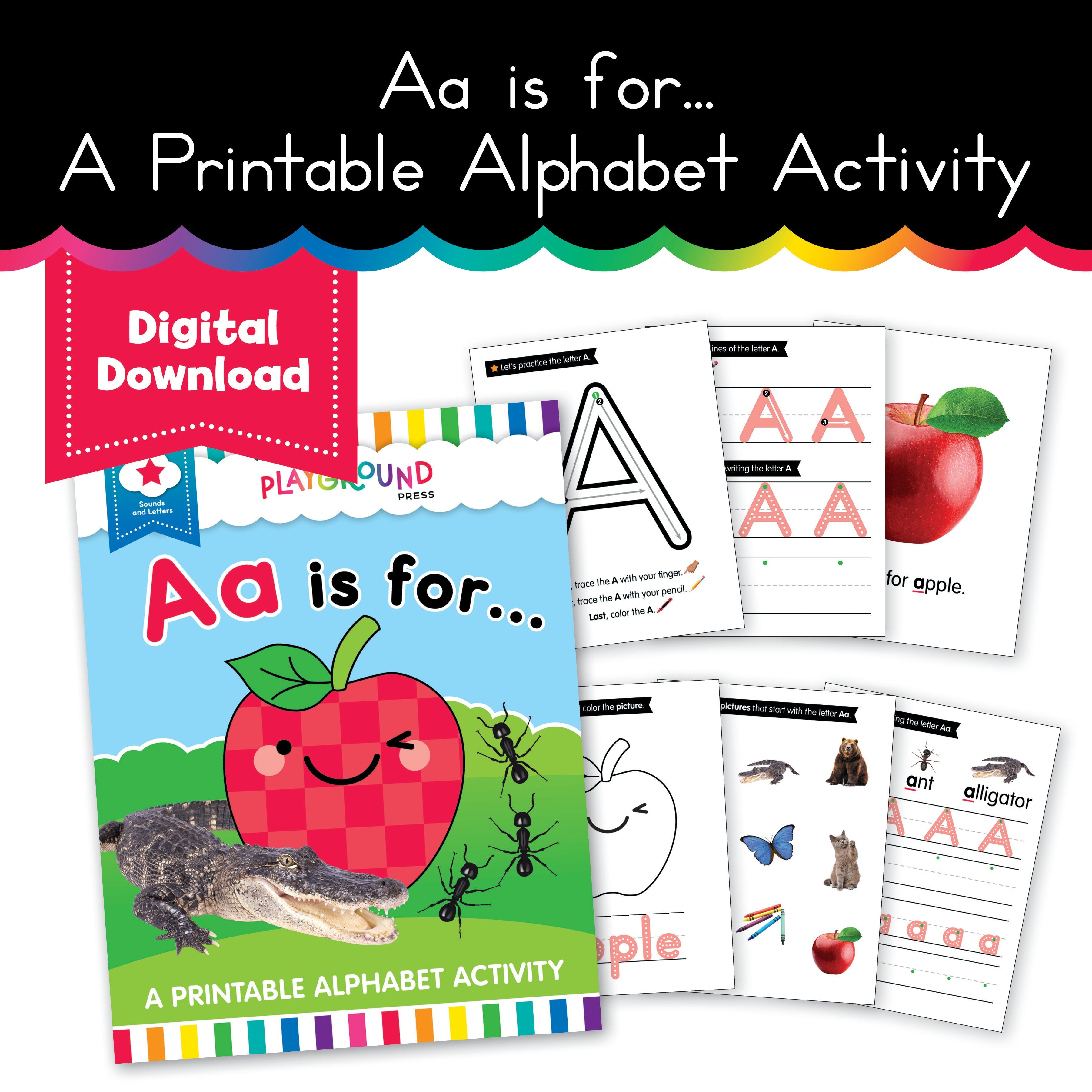 S.T.A.R. Reading: Aa is For... A Printable Alphabet Activity - Book 3 ...