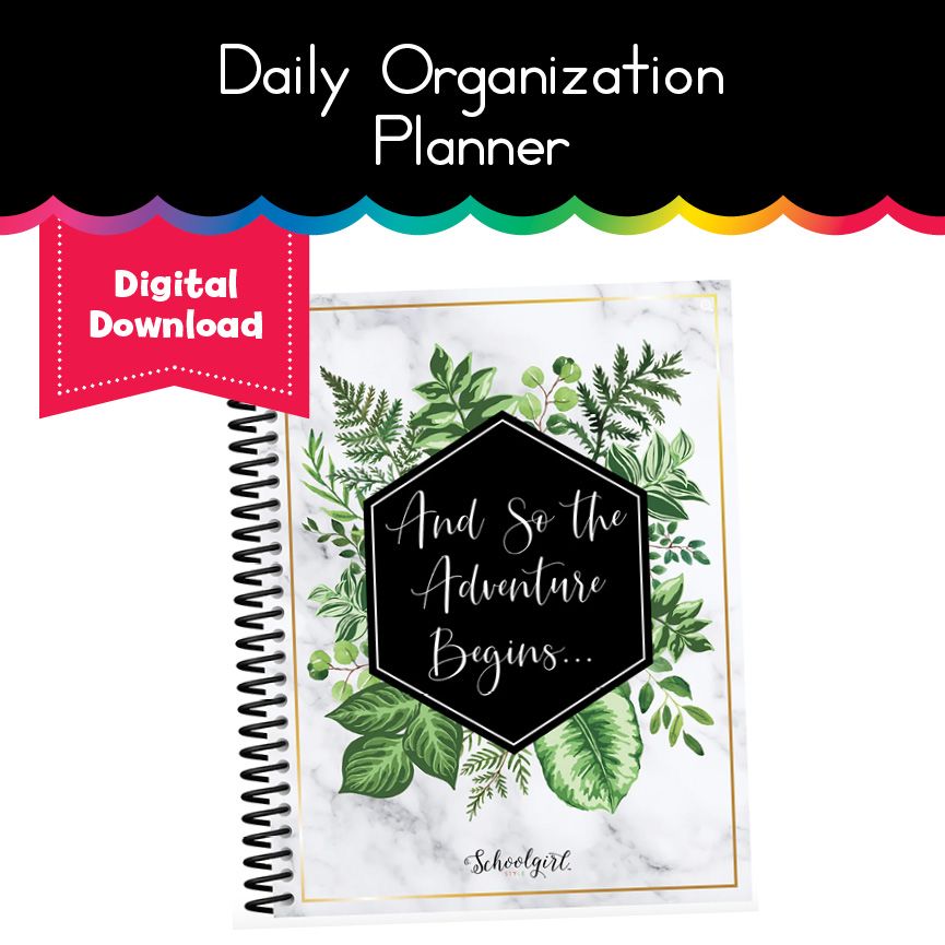 Daily Organization Planner | Printable Resource - Playground Press