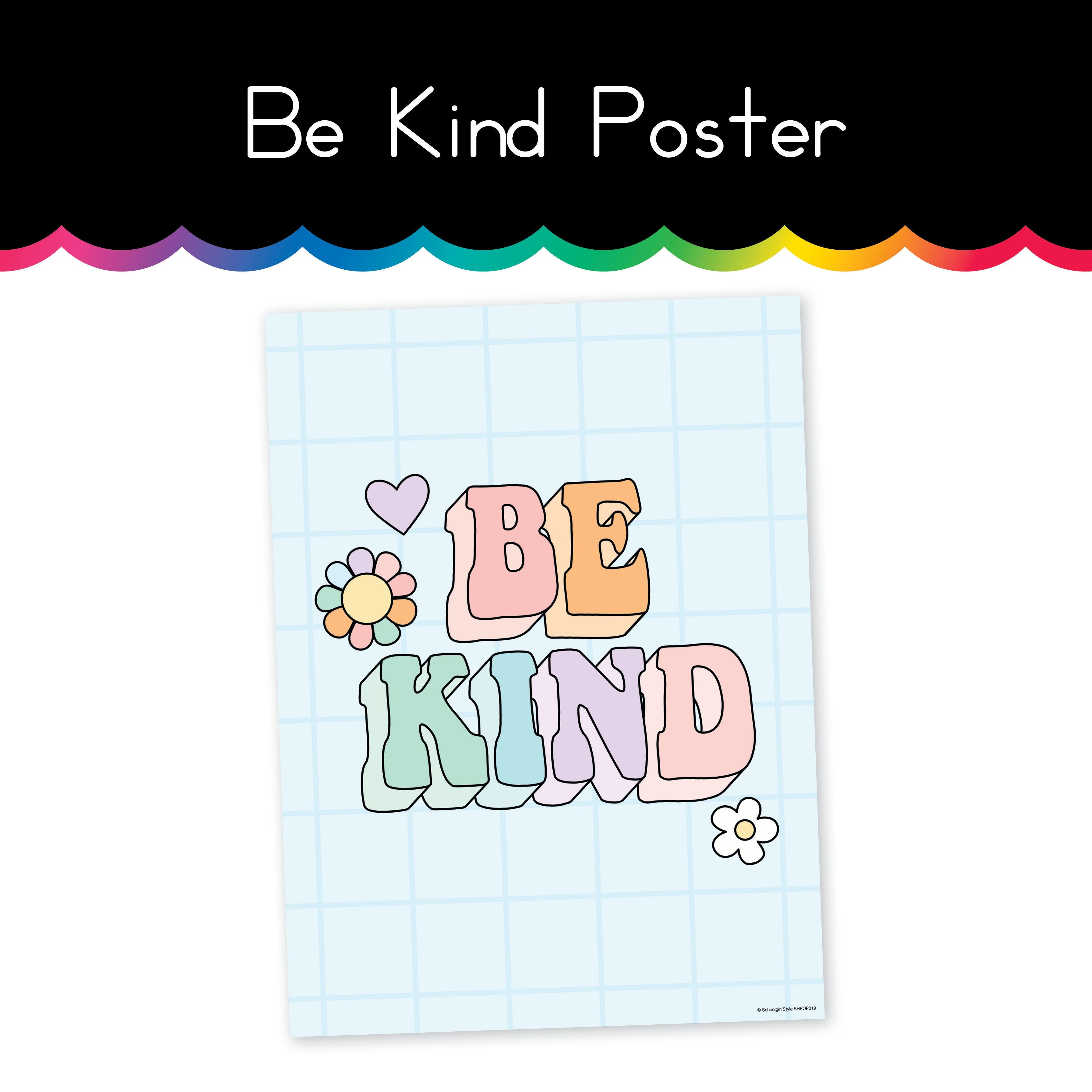 Be Kind Poster - Playground Press