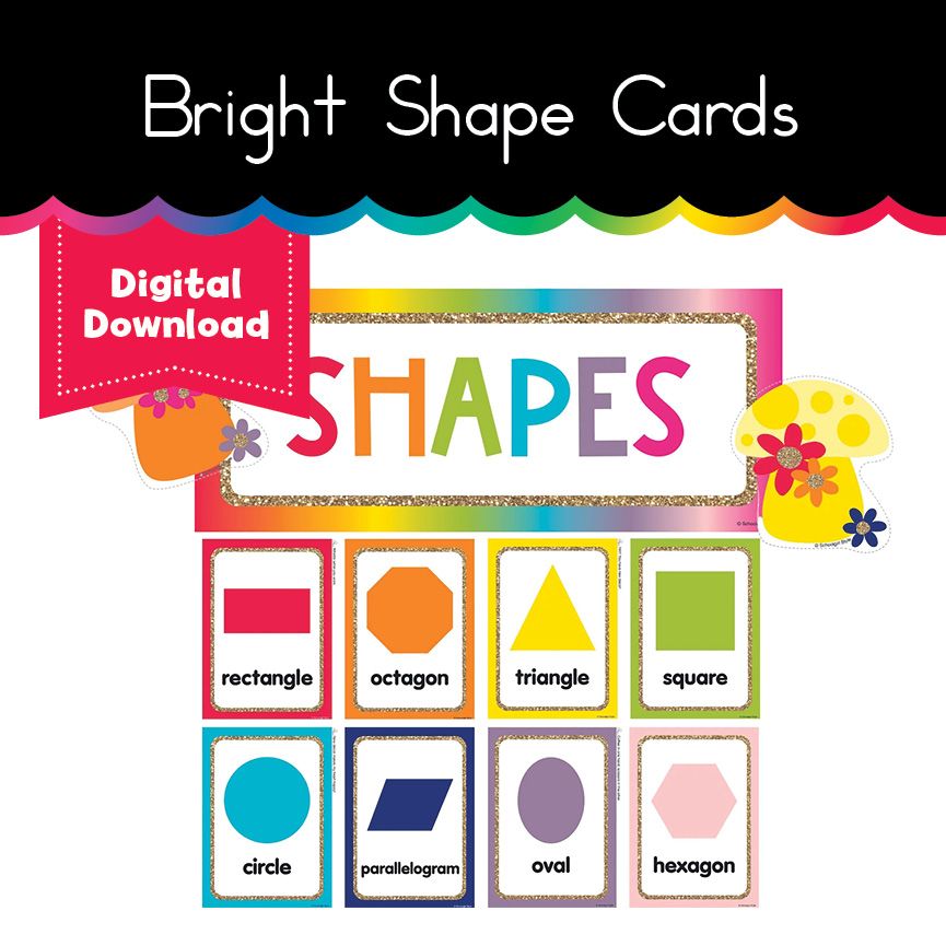 Bright Shape Cards | Printable Resource - Playground Press