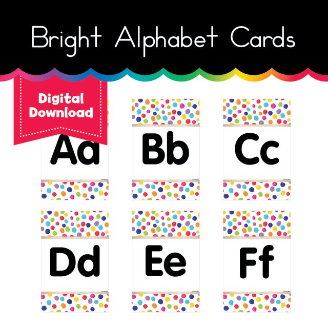 Bright Alphabet Posters | Printable Resource | Playground Press ...
